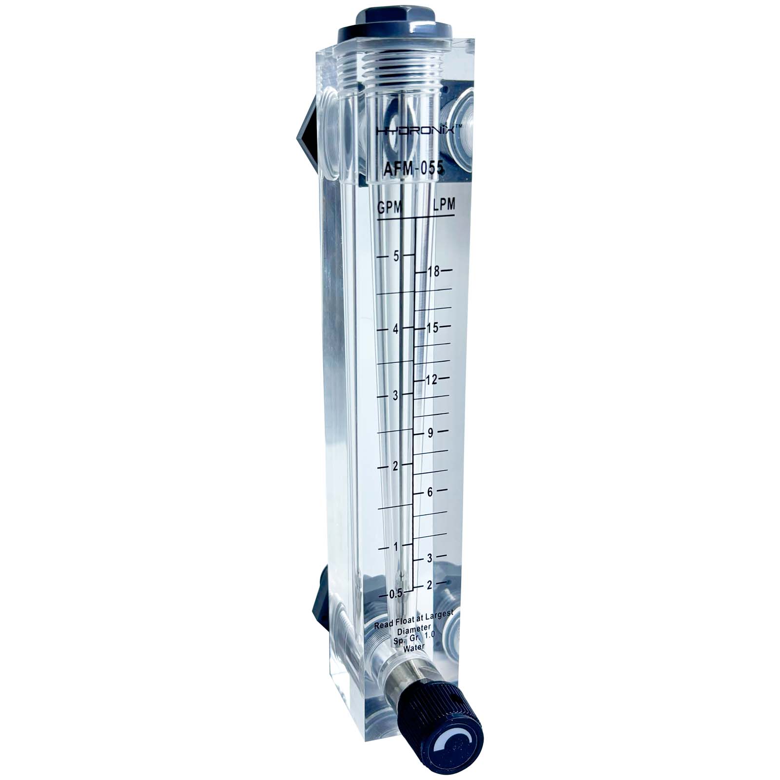 ROTAMETRO MONTABLE EN PANEL 05 GPM1/2" MNPT – HYDRA BOMBAS Y EQUIPOS